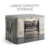 China Large Foldable Under Bed Storage Bag Clothes Organization Solution With Zipper for sale