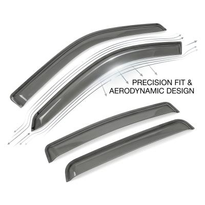 China Rain Guards Smoke Window Visors Sun Shield Deflector Sedan Car Exterior Components for sale