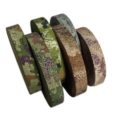 China Polyester webbing Camouflage Tactical clothing Backpack straps Outdoor supplies for sale