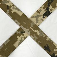 China Camouflage polyester webbing Outdoor supplies Backpack straps Clothing adjuvant for sale