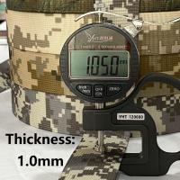 China Camouflage polyester webbing Outdoor supplies Backpack straps Clothing adjuvant for sale