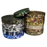 China Camouflage Polyester webbing Camouflage Outdoor supplies Backpack belt Tactical clothing for sale