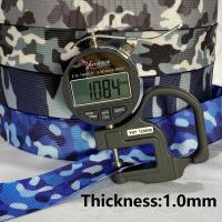 China Camouflage Polyester webbing Camouflage Outdoor supplies Backpack belt Tactical clothing for sale