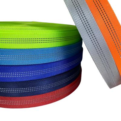 China High visibility reflective strips Hollow Nylon-look webbing Pet supplies Backpacks Rescue safety Belts Outdoor Equipment for sale