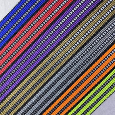 China Colorful reflective webbing Imitation nylon Luminous effect Abrasion Resistance Pet collars Outdoor equipment for sale