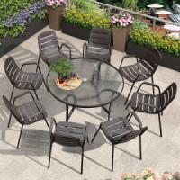 China 3-Piece Outdoor Rattan Garden Table and Chairs Set - Waterproof Polyester Wicker Patio Furniture with 3-Year Warranty for sale