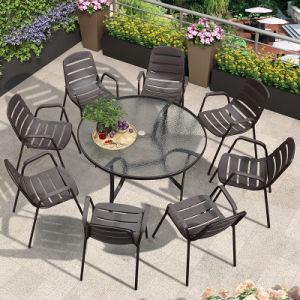 China 3-Piece Outdoor Rattan Garden Table and Chairs Set - Waterproof Polyester Wicker Patio Furniture with 3-Year Warranty for sale