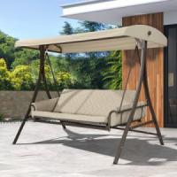 China 500KG Capacity Outdoor Swing Chair with 310G/M² Polyester Fabric - UV Resistant Waterproof Garden Furniture for sale