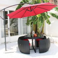 China Black Cast Aluminum Outdoor Table and Chair Set SG26027 - 3 Year Warranty, 7 Color Options, Waterproof Garden Furniture for sale