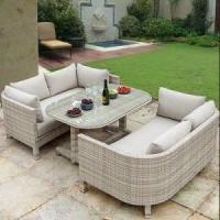 China DY-NC1 Balcony Rattan Sofa and Chair Set - 3 Year Warranty Waterproof Outdoor Furniture with 7 Color Options for sale
