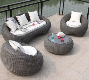 China Brown Outdoor Patio Corner Sofa Garden Furniture Set with 3-Year Warranty and Waterproof Design for sale