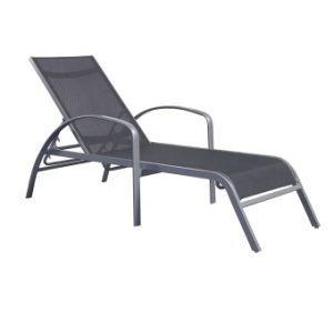 China Custom Outdoor Beach Sun Lounger with Foldable Design and Weather-Resistant Fabric for Poolside and Patio Use for sale