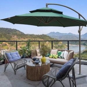 China Aluminum Frame Roman Umbrella 3m 2.7m Outdoor Garden Parasol with 250g Polyester Fabric and 2-Year Warranty for sale