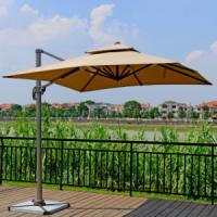 China OU-001 2.5x2.5 Meter Square Outdoor Roman Sun Umbrella with Crank Lift Mechanism for sale