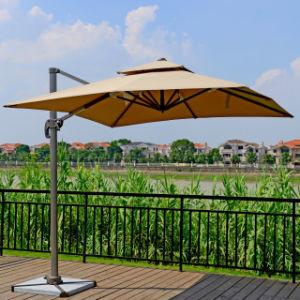 China OU-001 2.5x2.5 Meter Square Outdoor Roman Sun Umbrella with Crank Lift Mechanism for sale
