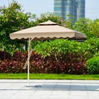 China 3m Outdoor Garden Umbrella with 250g Polyester Fabric - Waterproof Patio Parasol with 2-Year Warranty for sale