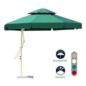 China San-19 Outdoor Patio Garden Umbrella 2.5m/2.1m with 250g Polyester Fabric and 2-Year Warranty for sale