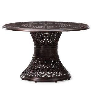China Waterproof Cast Aluminum Outdoor Dining Table ZL-06 with 3-Year Warranty and 7 Color Options for sale
