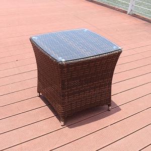 China Courtyard Rattan Tea Table Combination Furniture with 7 Color Options and 3-Year Warranty for sale