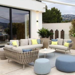 China Outdoor Garden Furniture Set with Waterproof Rattan Sofa - 3 Year Warranty, 7 Color Options Model A-WM-024 for sale