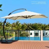 China 9 Foot Aluminum Cantilever Umbrella with UV Protection - 250g Polyester Fabric & 3-Year Warranty for Outdoor Use for sale