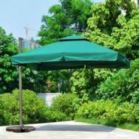 China Outdoor Garden Sunshade Umbrella 3m 2.7m Round Design with 250g Polyester Fabric and 3-Year Warranty for sale