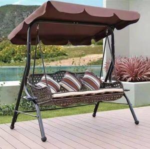 China 500KG Load Capacity 3 Person Canopy Swing with UV Resistant Fabric for Outdoor Gardens and Patios for sale
