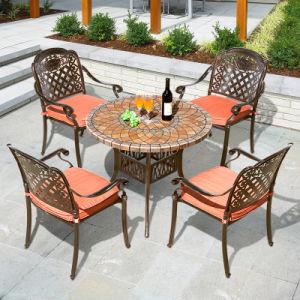China Villa Aluminum Patio Furniture Set - European Cast Aluminum Dining Set with 3-Year Warranty and 5 Color Options for sale