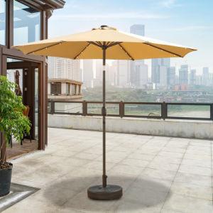 China 3m Round Sunshade Center Pillar Umbrella with Custom Logo - 250g Polyester Waterproof Outdoor Parasol for sale