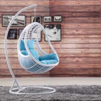China Rattan Double Armchair Indoor Rocking Chair Balcony Hanging Basket Swing 2 Seater for sale