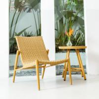 China Modern 3-Piece Rattan Patio Dining Set with 3-Year Warranty and Waterproof Design - TENG-11 Model for sale