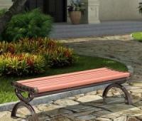 China WM-01 Cast Aluminum Garden Bench with 3-Year Warranty - UV Resistant Outdoor Furniture for sale