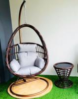 China Outdoor Balcony Rocking Imitation Rattan Double Hammock Bird Nest Chair 0.5m for sale