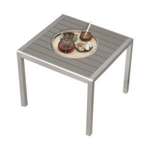 China Aluminum Alloy PE Wicker Outdoor Dining Table WM-51 with 3-Year Warranty and 7 Color Options for sale