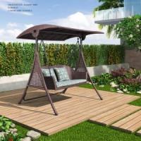 China 3 Seater Canopy Swing Chair Outdoor Garden Patio Hanging Furniture 200kg Capacity for sale