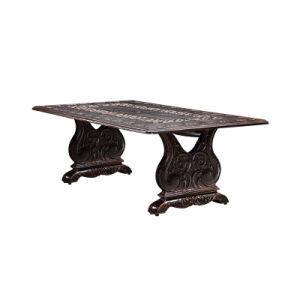 China Waterproof Cast Aluminum Outdoor Dining Table Foldable 2-3 Year Warranty Customizable Frame Design for sale