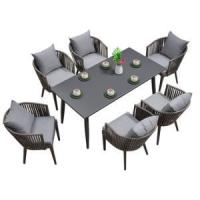 China Open Air Balcony Garden Furniture Set with Plastic Table and Rattan Chair - 15-20 Day Production, 2-3 Year Warranty for sale