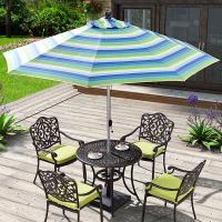China QZS-02 Seven Square Aluminum Outdoor Umbrella 3m/2.7m with 250g Polyester Fabric and 3-Year Warranty for sale