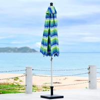 China QZS-02 Seven Square Aluminum Outdoor Umbrella 3m/2.7m with 250g Polyester Fabric and 3-Year Warranty for sale