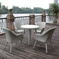 China 3-Piece Rattan Patio Set with 3-Year Warranty - Waterproof Outdoor Furniture in White, Black, Gray Colors for sale