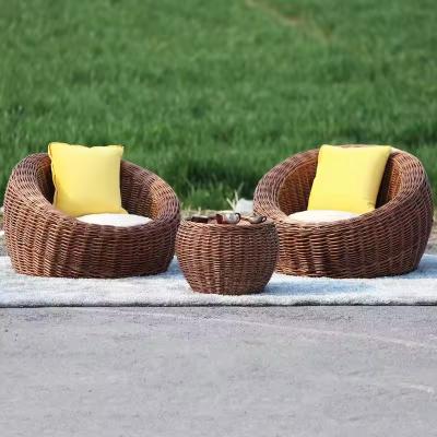 China Orange Wicker Garden Chairs - All Weather Outdoor Furniture with 3-Year Warranty and 7 Color Options for sale