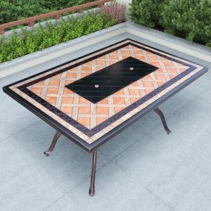 China Custom Outdoor Courtyard Dining Table with 3-Year Warranty and Waterproof Design - Model SG26027 for sale