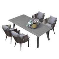 China Customized Washable Rattan Garden Table and Chairs Set - 3 Year Warranty, 7 Color Options for sale