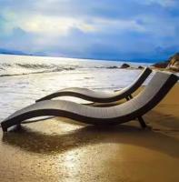 China Outdoor PE Rattan Sun Lounge Chair for Pool Deck Beach 3 Year Warranty for sale