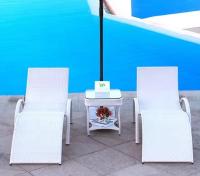 China TY-17 Waterproof Outdoor Rattan Beach Lounger Bed with 3-Year Warranty and 7 Color Options for sale