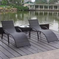 China TY-17 Waterproof Outdoor Rattan Beach Lounger Bed with 3-Year Warranty and 7 Color Options for sale