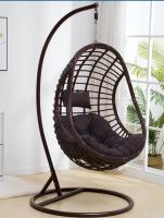 China Stylish Hanging Chair Swing with Iron Cradle and Rattan Bird Nest Design - Outdoor Garden Furniture with 2-3 Year Warranty for sale