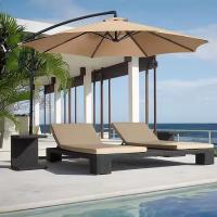 China 3 Meter Outdoor Sun Umbrella with 250g Polyester Fabric and 2-Year Warranty for Patio Garden Protection for sale