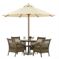 China Custom Outdoor Sun Umbrella with Tilt Function and UV Protection for Hotels, Gardens, and Dining Areas for sale