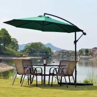 China Outdoor Patio Umbrella 3m Round Sun Protection Polyester Parasol for Garden Beach for sale